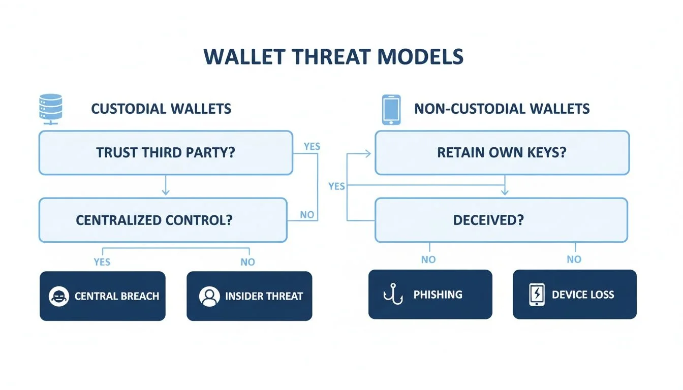 Custodial vs Non-Custodial Wallet Architecture: Guide 2026 - Blocsys